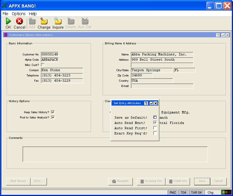 Set Entry Attributes